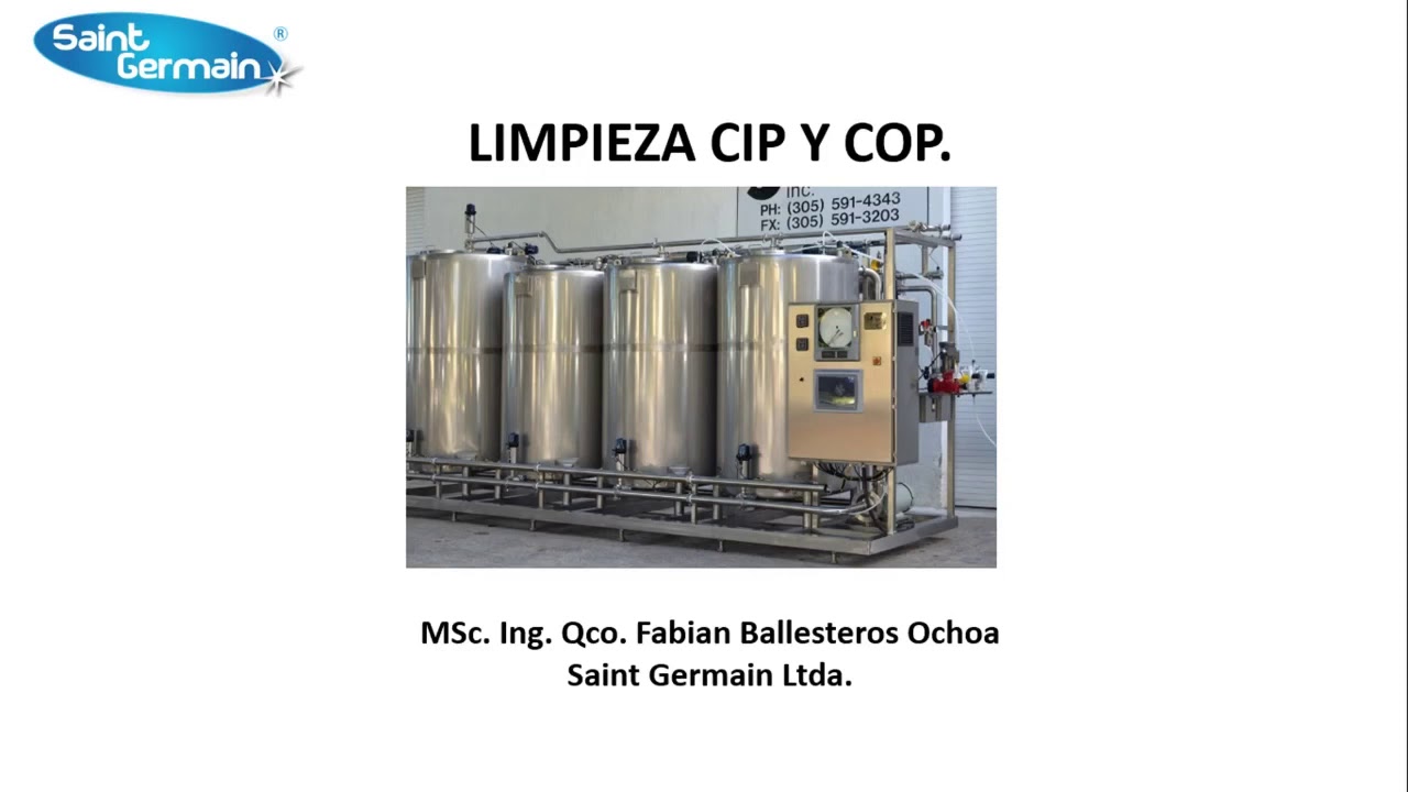 Limpieza CIP y COP - YouTube