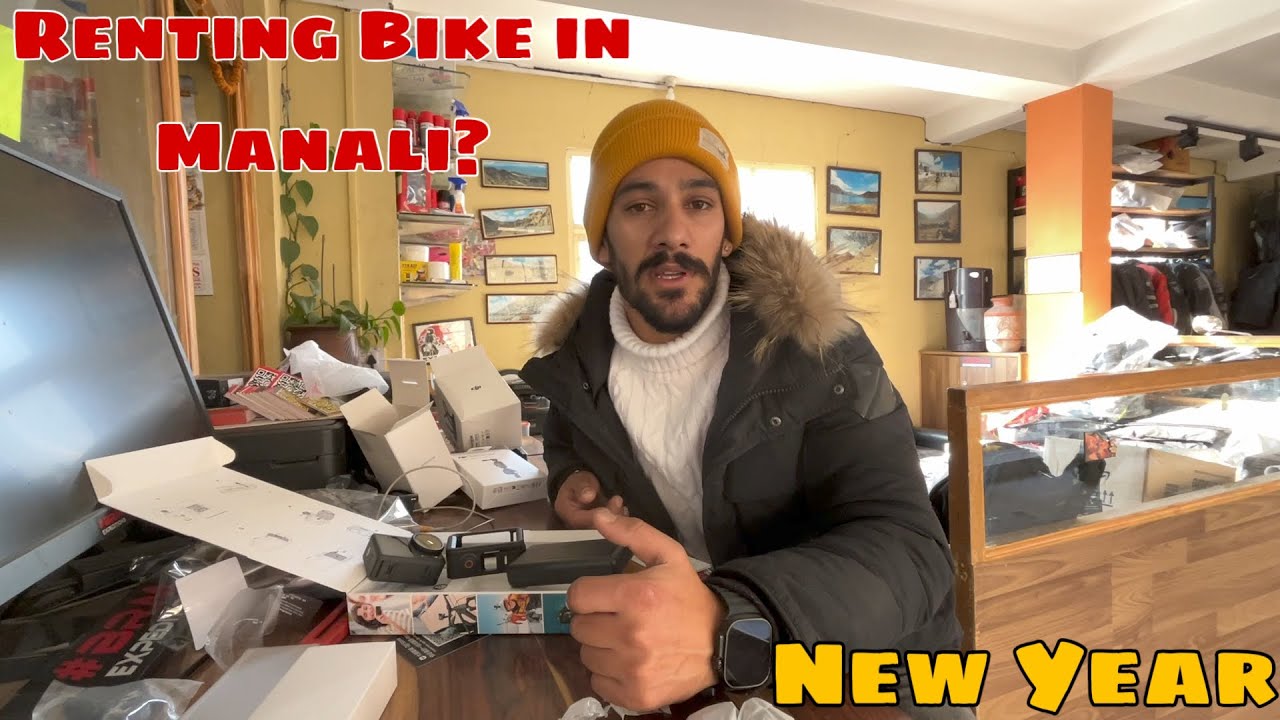 A Day in a Renting shop | Renting bikes on New Year in Manali | Traffic ...