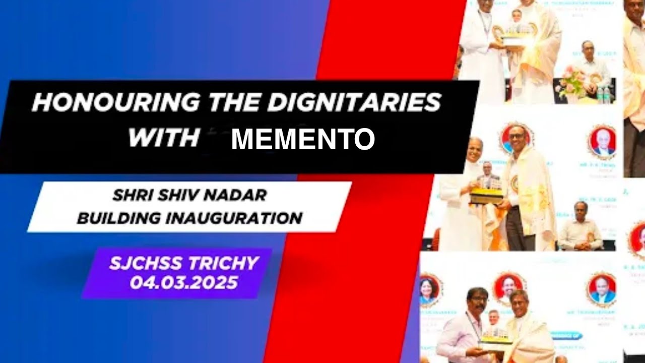 HONOURING THE DIGNITARIES WITH MOMENTO | SHRI SHIV NADAR BUILDING ...
