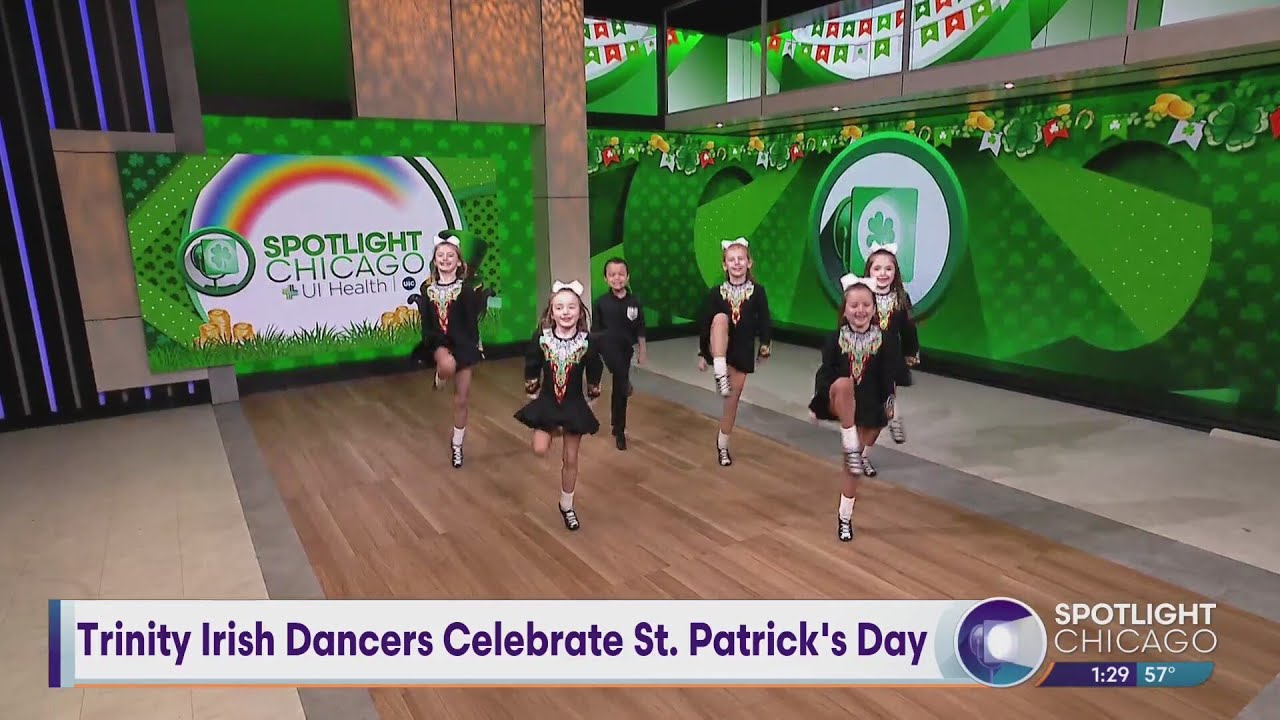 Trinity Irish Dancers Celebrate St. Patrick's Day Performance - YouTube