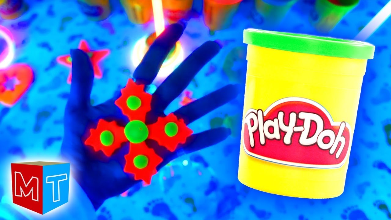Play Doh Magic Glowing Neon Shapes! - YouTube