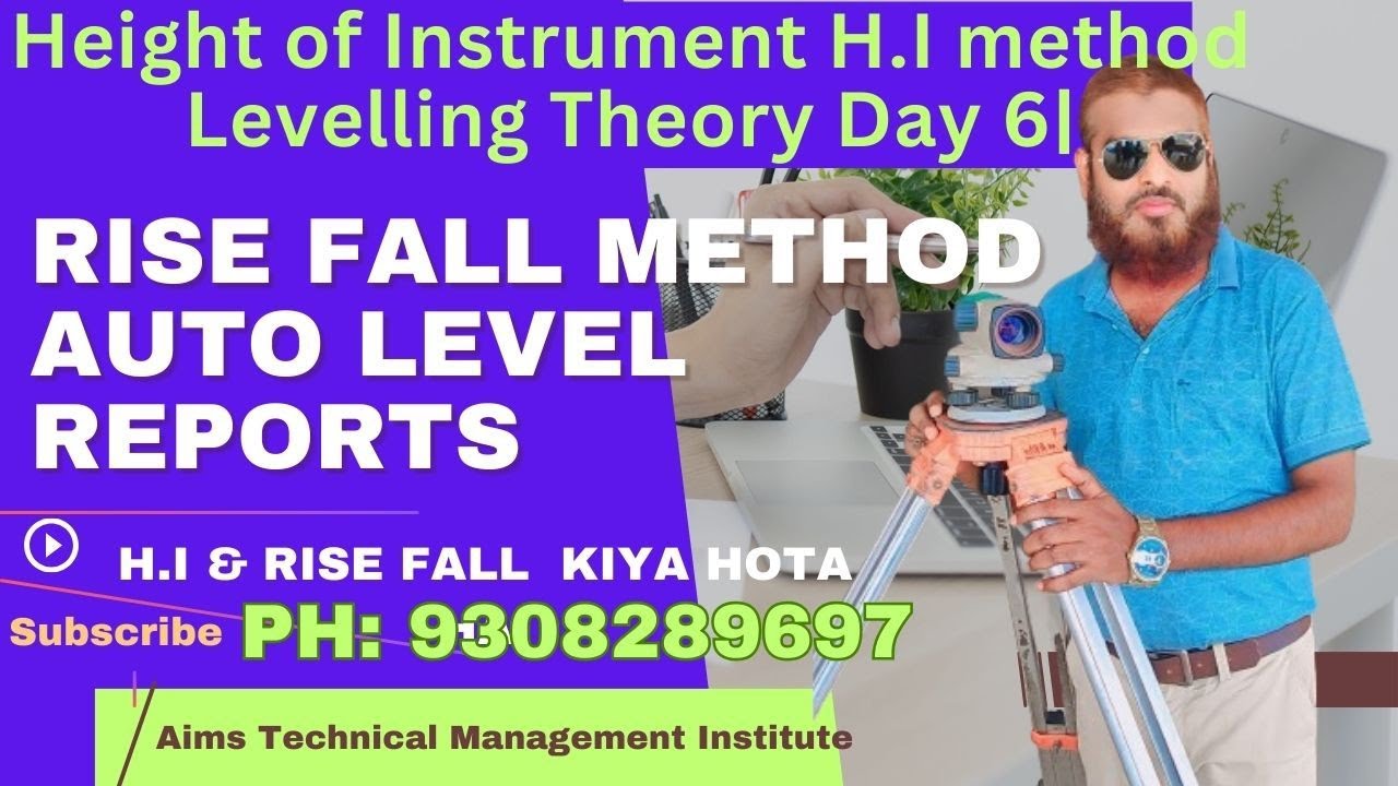 Height of Instrument H.I method Levelling Theory Day 6| Rise Fall ...