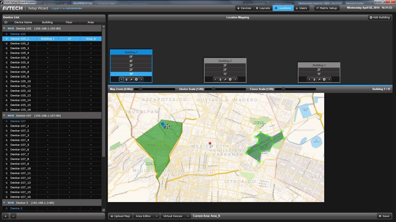 AVTECH CMS - e-map settings - YouTube