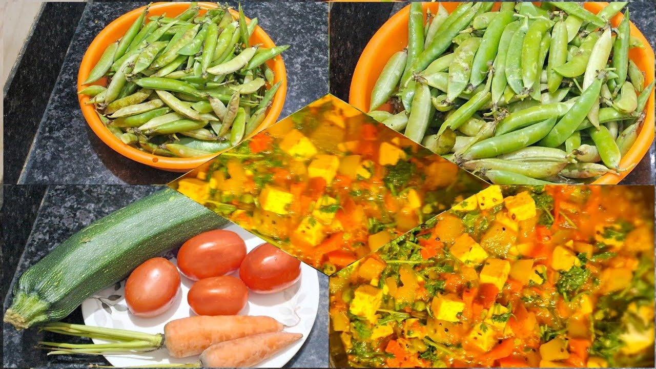 Easy & DeliciousJugni Matar Gajoor Tomato Recipe | Tasty & Healthy Veg ...