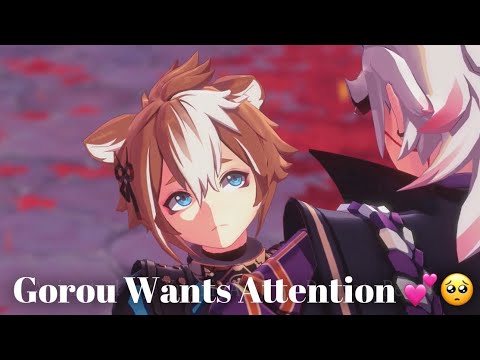 Gorou Wants a Kiss! 🥺💕 || Genshin Impact Ittorou Animation || Itto x ...