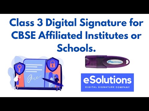 Digital Signature for CBSE LOC, Digital Signature for School Principal ...