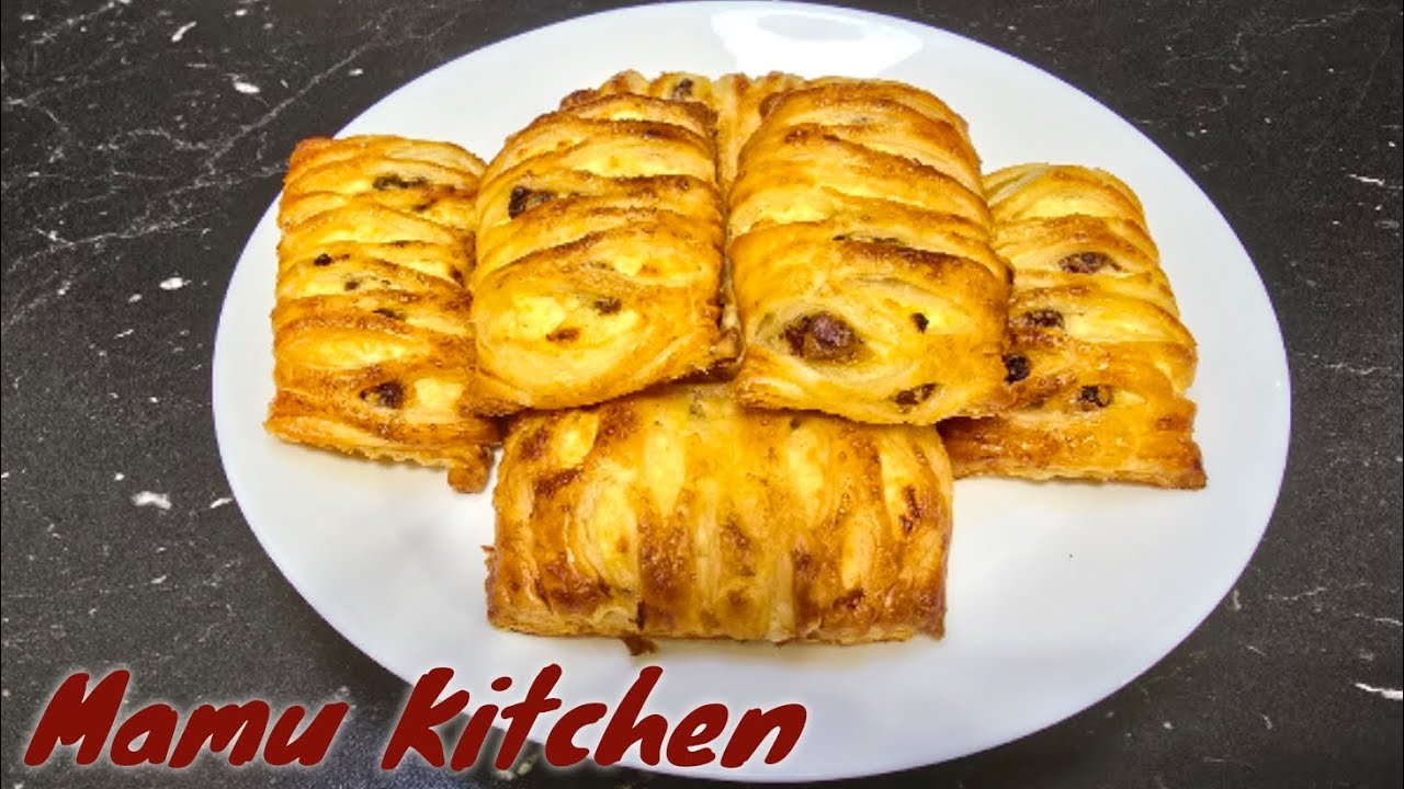 Cottage cheese puff pastry pockets with raisins - quick, delicious ...