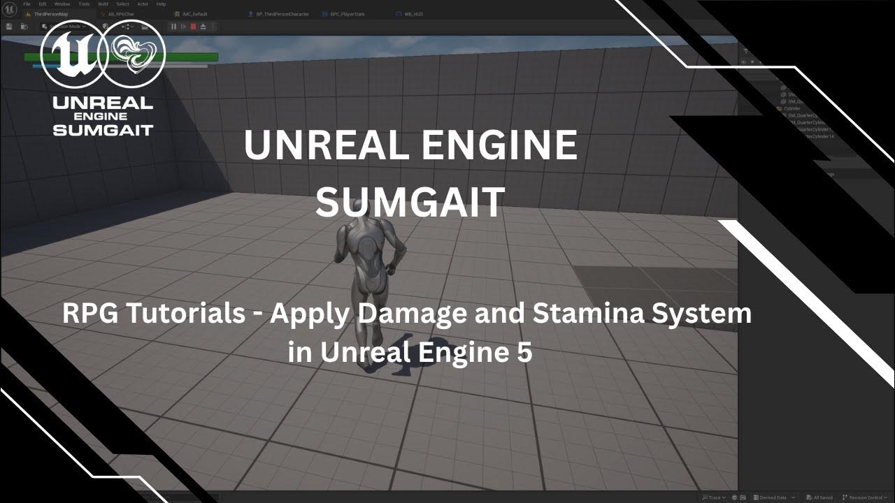 RPG Tutorials - Apply Damage and Stamina System in Unreal Engine 5 - YouTube