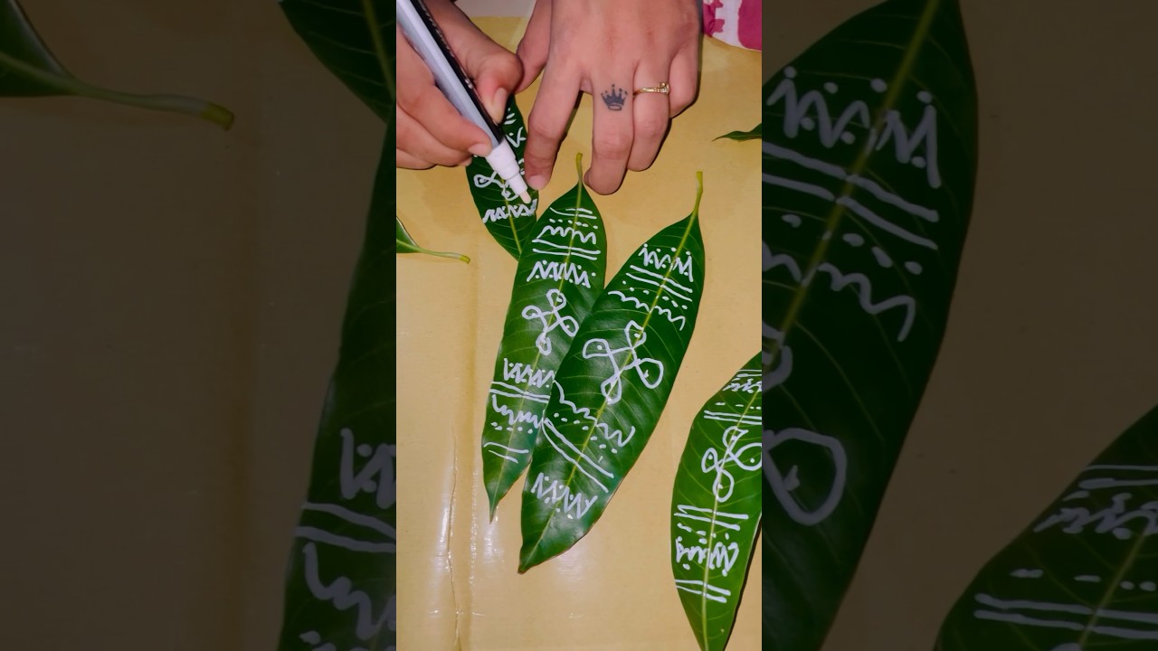 Simple Thoranam Decor with Mango Leaves #shorts #thoranam #decor # ...