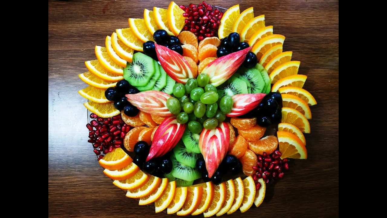 Фруктовая нарезка на ПРАЗДНИЧНЫЙ СТОЛ🎂 Праздничная нарезка Фрукты