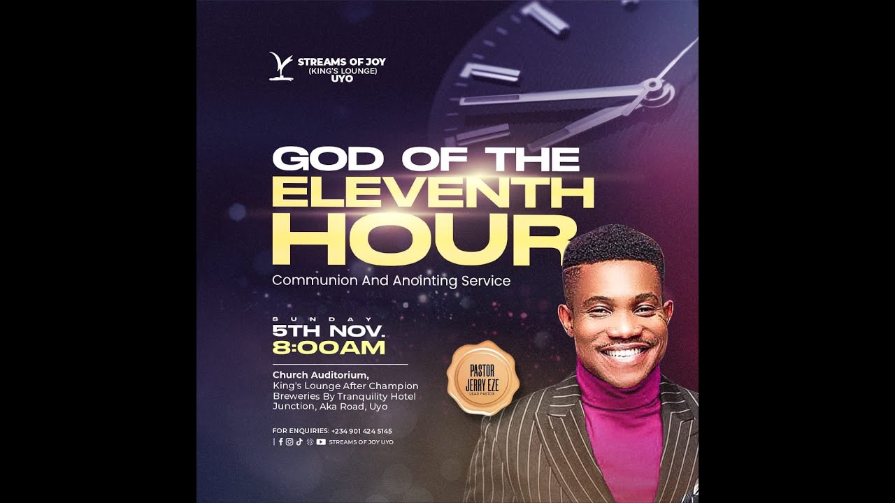 GOD OF THE ELEVENTH HOUR || SUNDAY SERVICE || 5th NOVEMBER 2023 - YouTube
