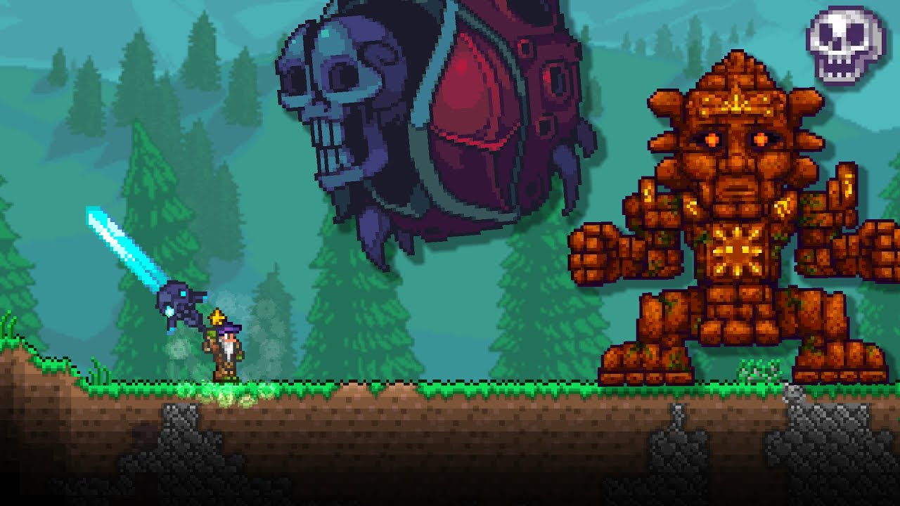 The Power of Insurgent & Golem! Terraria Split Mod Let's Play #24 - YouTube