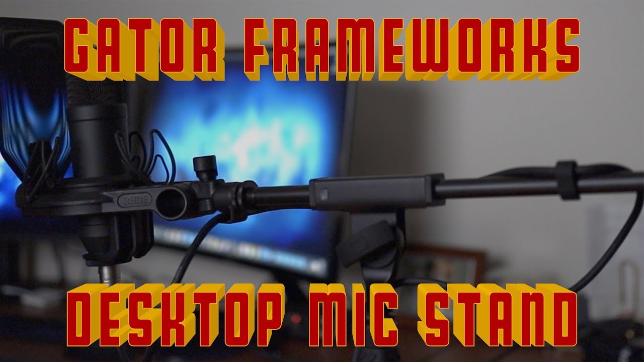 Gator Frameworks Desktop Mic Stand - YouTube