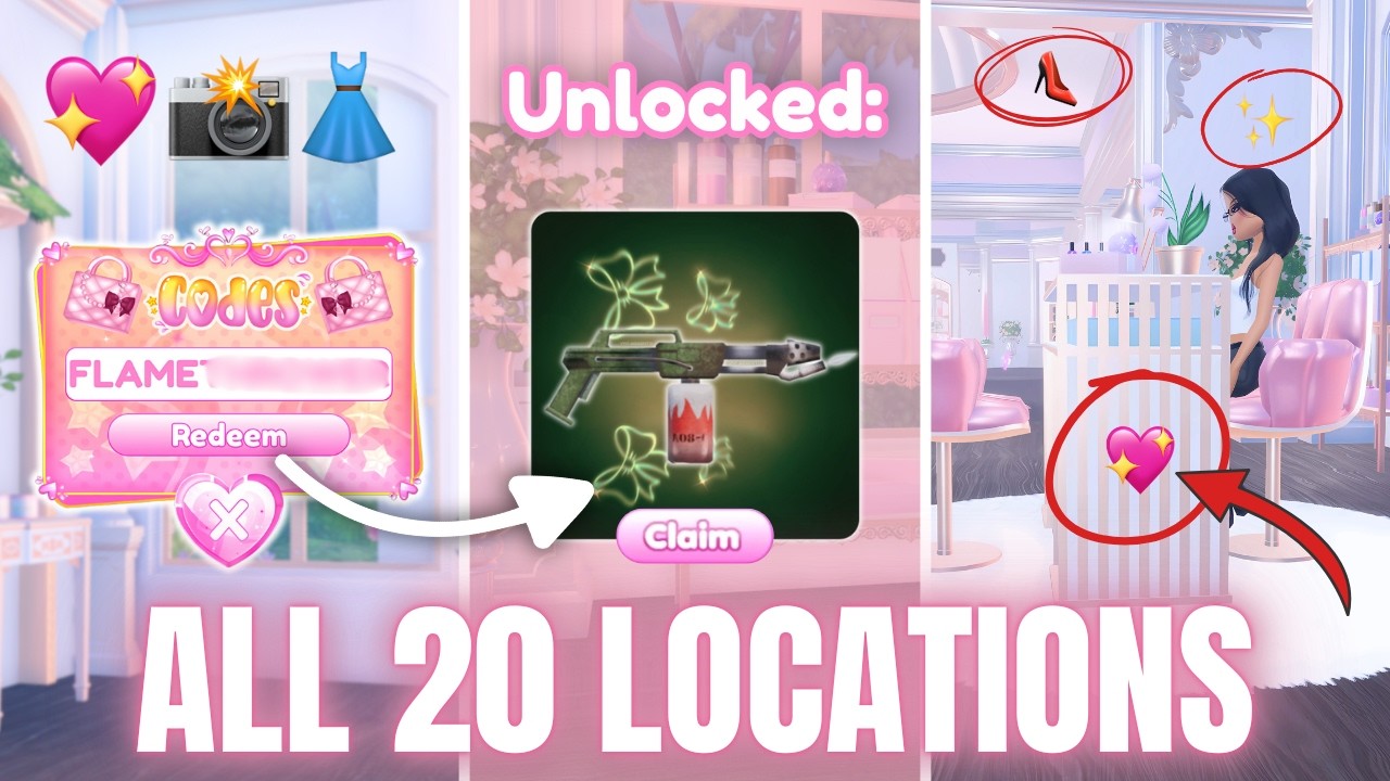 *ALL* 20 CODE LOCATIONS FOR *FLAMETHROWER* IN APRIL FOOL'S UPDATE - YouTube