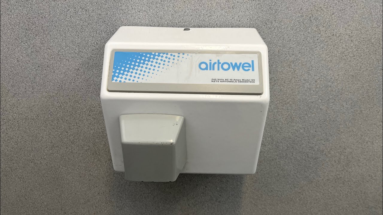 Rare Airtowel S9 Hand Dryer at Massey University, Wellington - YouTube