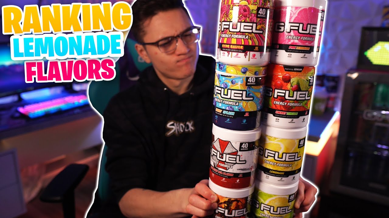 Ranking Every LEMONADE G-Fuel Flavor EVER! - YouTube
