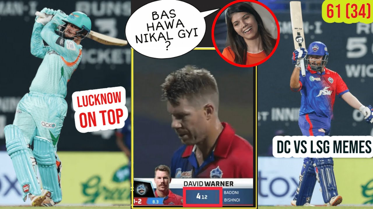 KAVYA MARAN DAVID WARNER MEMES 😂 DE KOCK BATTING VS DC | P SHAW 50 ...