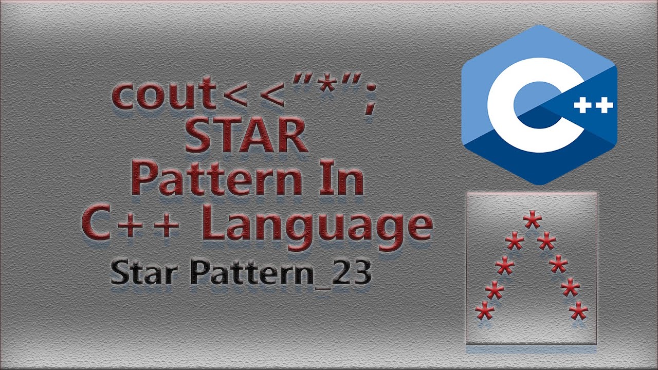 23 Star Pattern In C Language Youtube