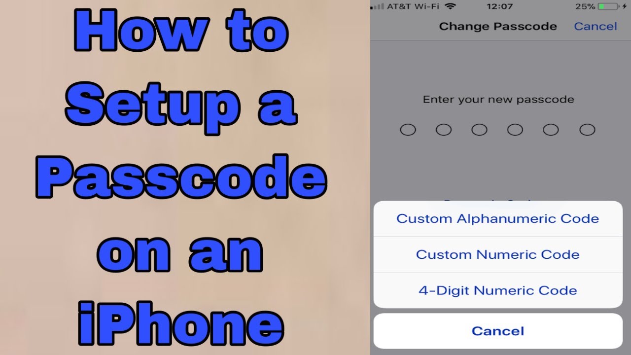 How To Set A Passcode On IPhone How To Make Iphone Passcode YouTube How To Set A Passcode On IPhone How To Make Iphone Passcode YouTube