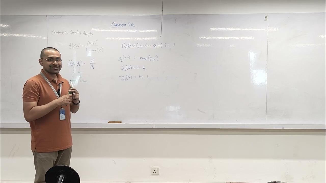 [CSE402] Optimization | Lecture: Convex Composition Rules, Part 3 | 13 March '25 - YouTube