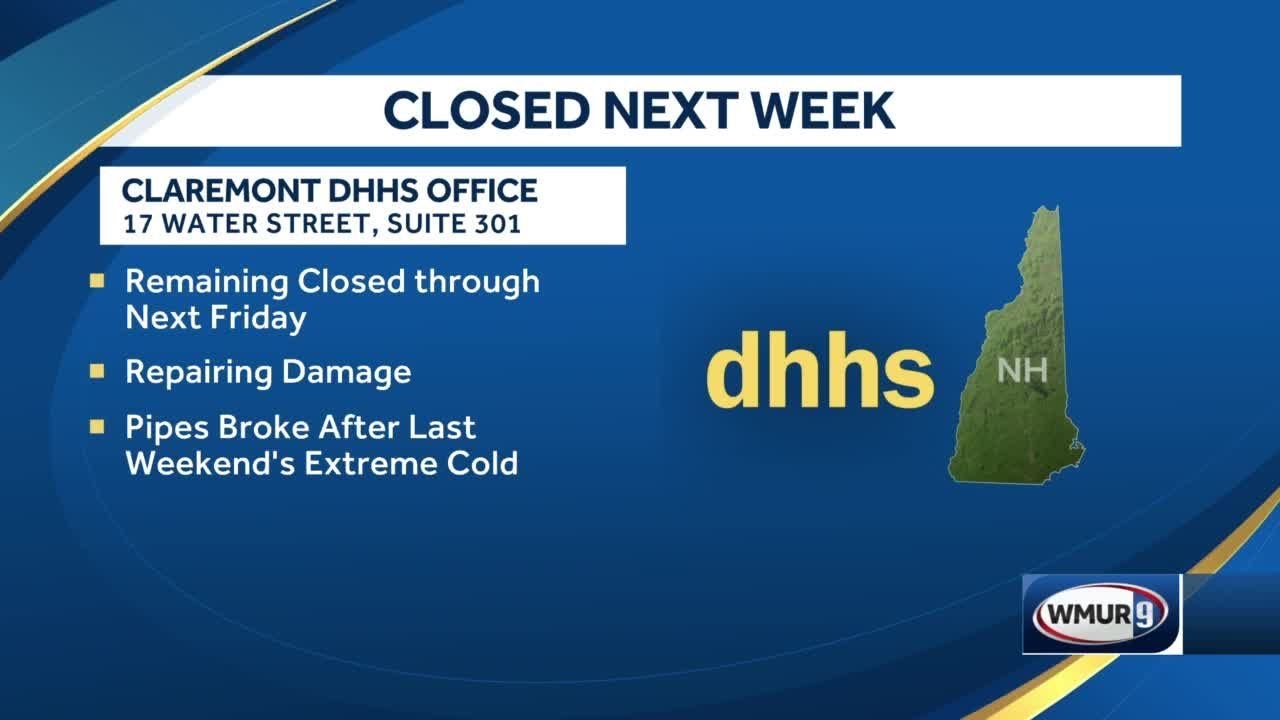 Claremont DHHS office to remain closed next week - YouTube