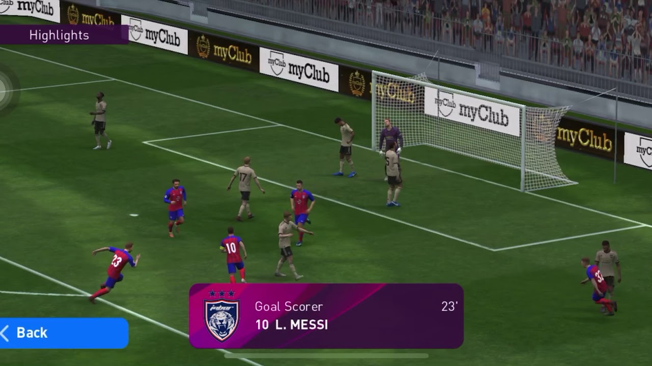 PES Mobile Gameplay Highlight - YouTube