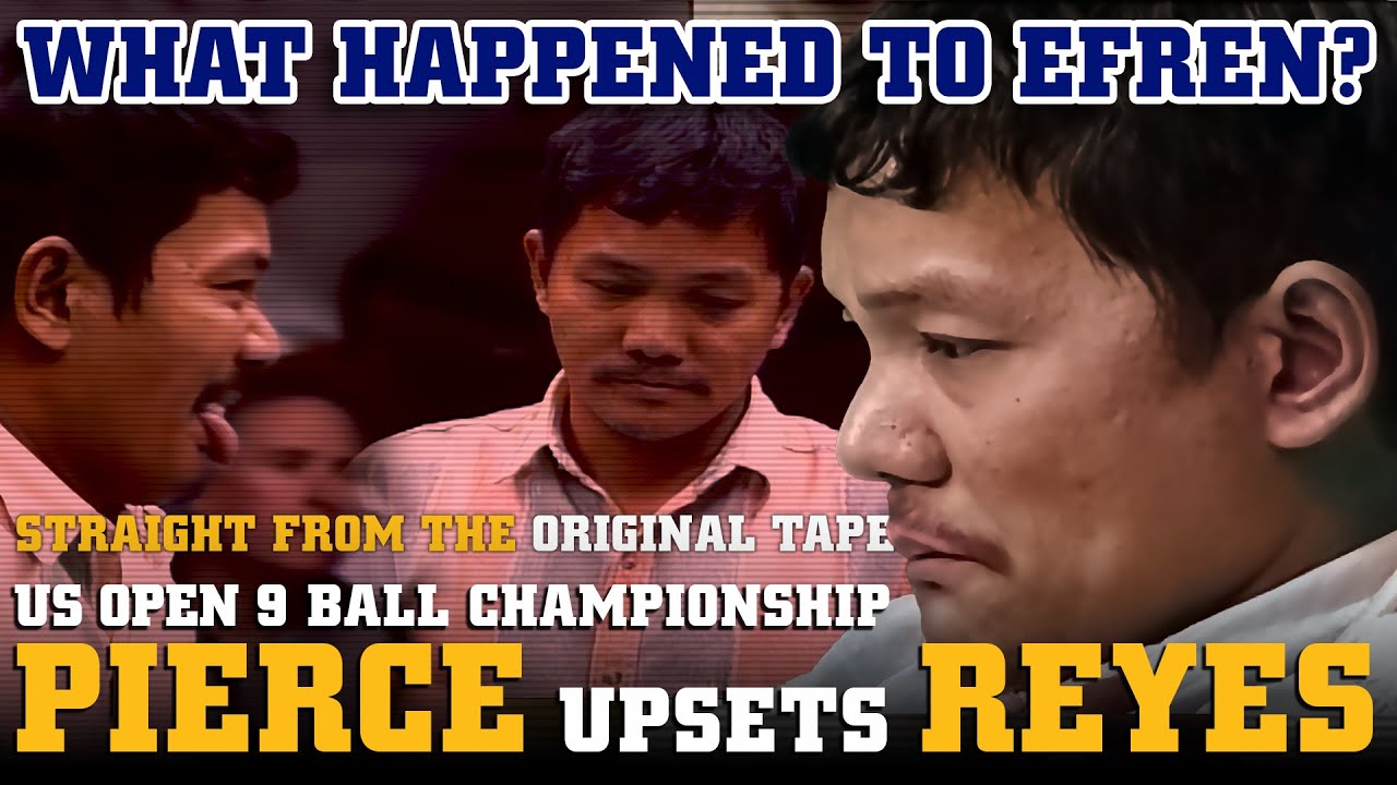 Efren "Bata" Reyes HUGE UPSET by newcomer Reed Pierce - YouTube