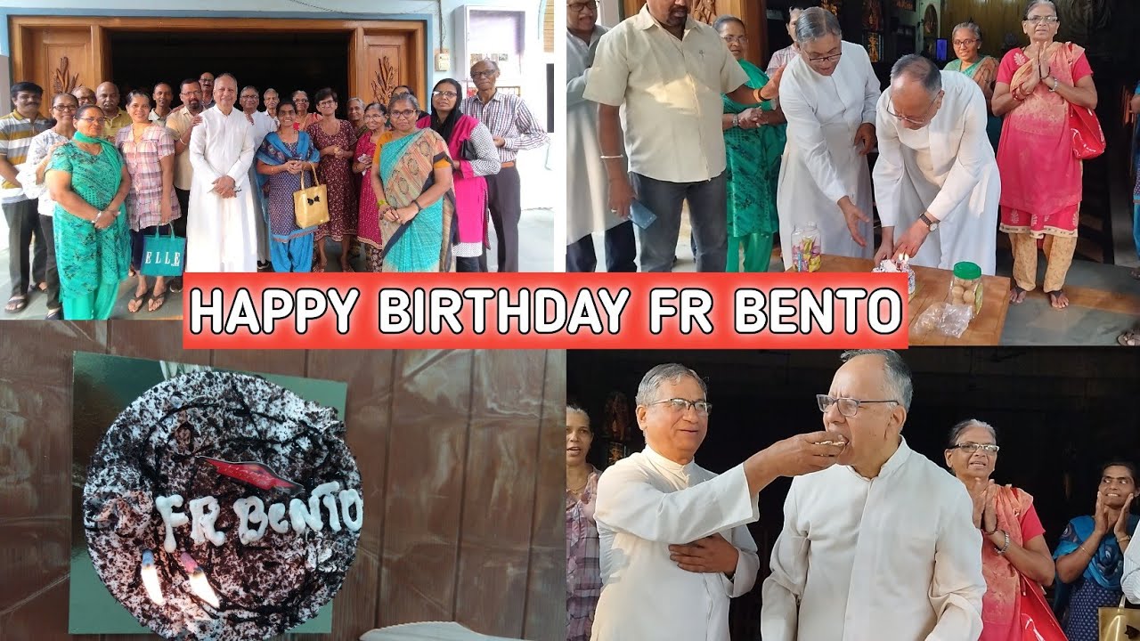 Happy birthday Fr.Bento / Cake cutting ceremony - YouTube