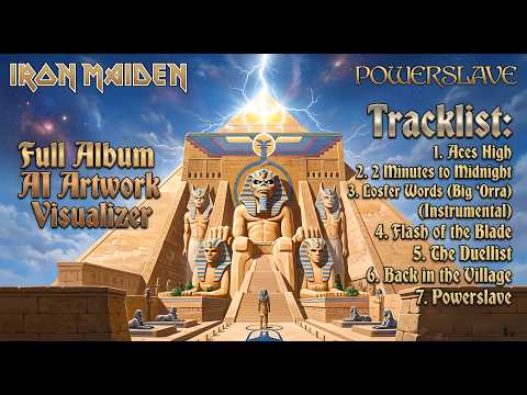 Iron Maiden - Powerslave Full Album (1984) | AI Artwork Visualizer