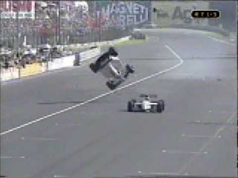 formula 1 - horrible crash at monza in 93 - YouTube