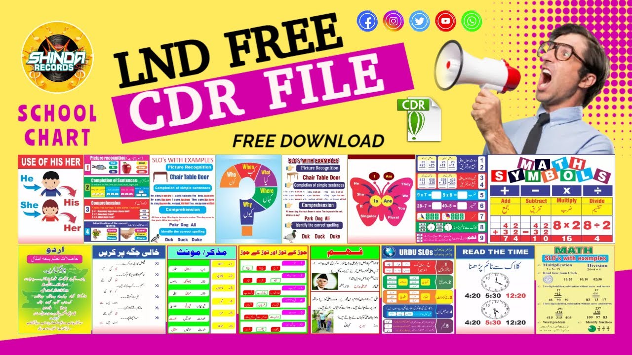 LND and SLOs School Chart | CDR File Free Download 2023 #shorts #LND # ...