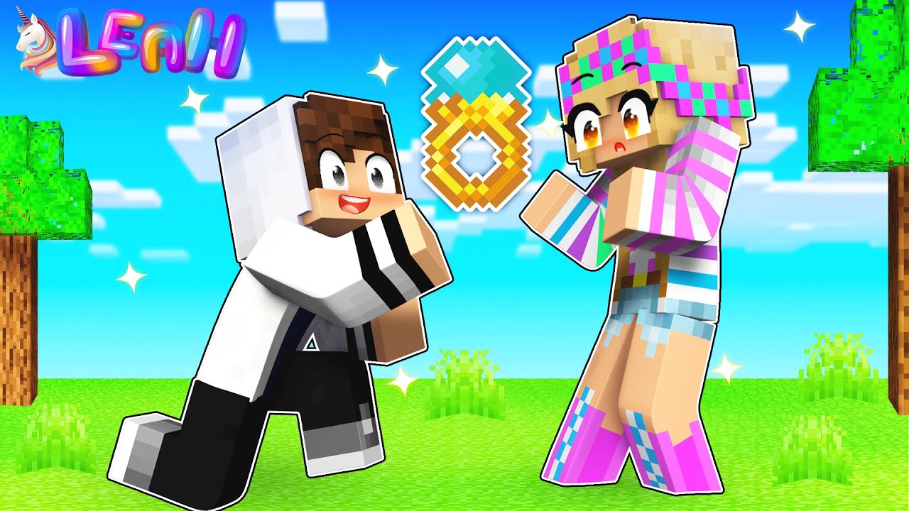 Little Leah is ENAGAED to her NEW BOYFRIEND... Minecraft - YouTube