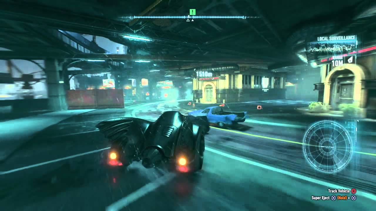 BATMAN ARKHAM KNIGHT 1989 Batmobile Drift - YouTube