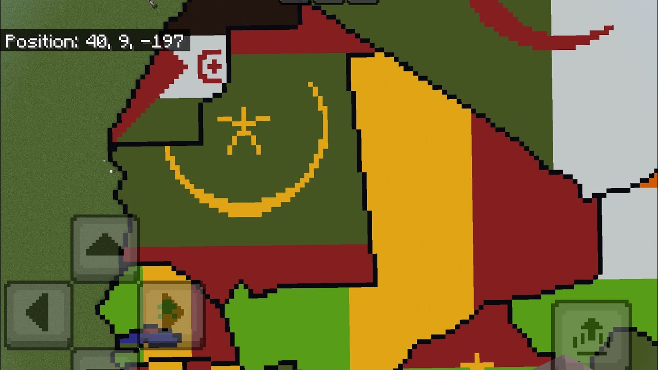 Minecraft World Flag Map Part 37 (Western Sahara, Mauritania, Mali ...