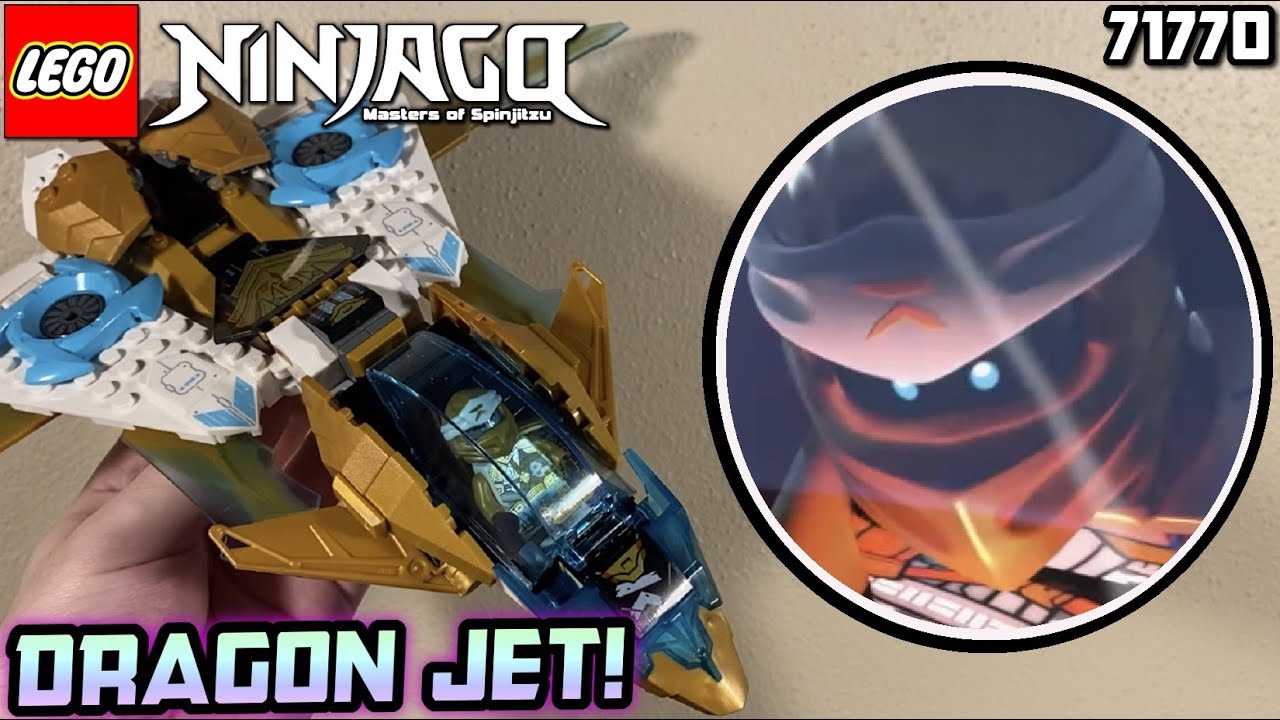 Ninjago Crystalized 😈 'Zane's Golden Dragon Jet' Set Review! (71770 ...