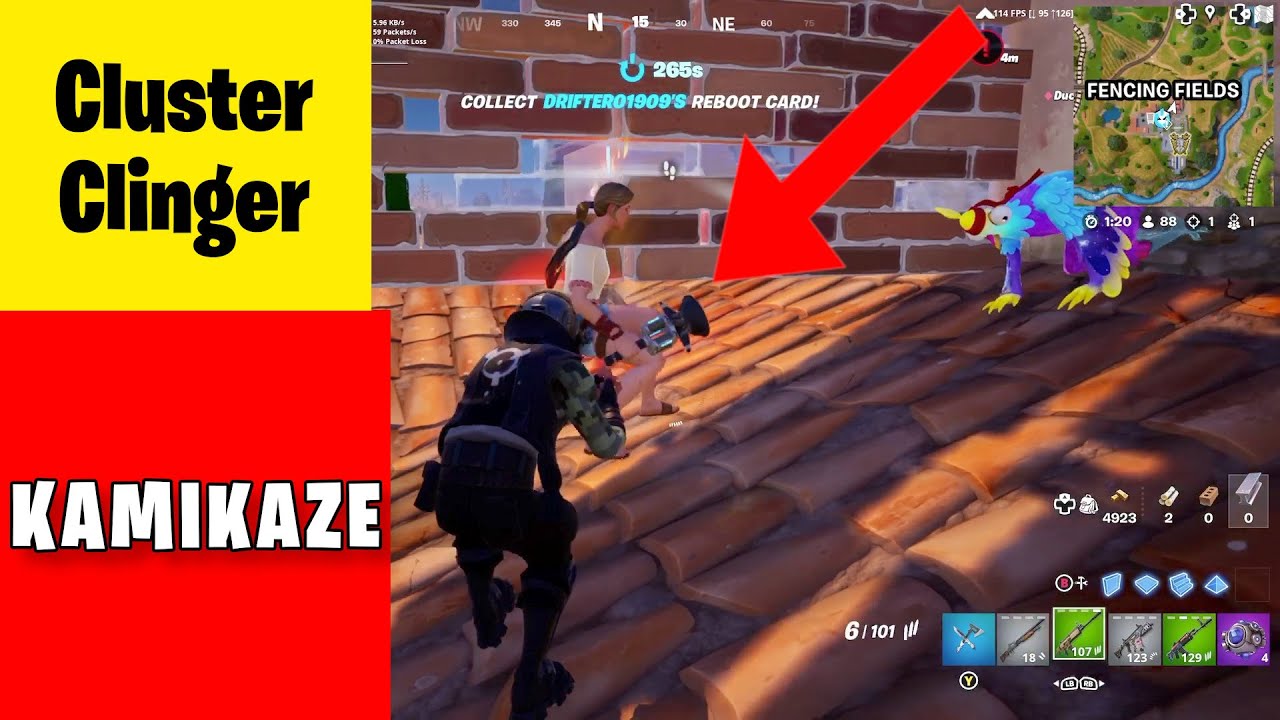 Cluster Clinger Kamikaze (Fortnite Chapter 5 Xbox Controller) - YouTube