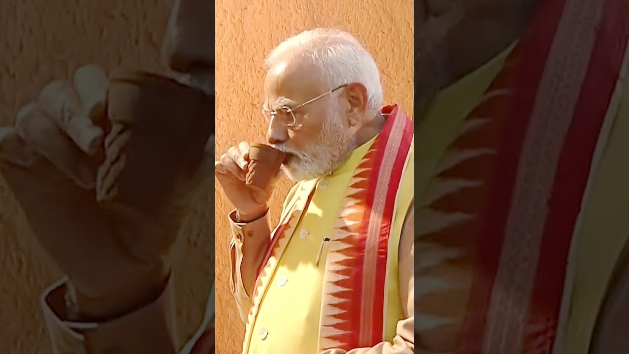 🔥PM MODI Drink Tea #shorts #news - YouTube