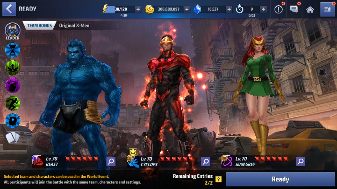 Marvel Future Fight World Event Cyclops,Jean Grey,Beast - YouTube