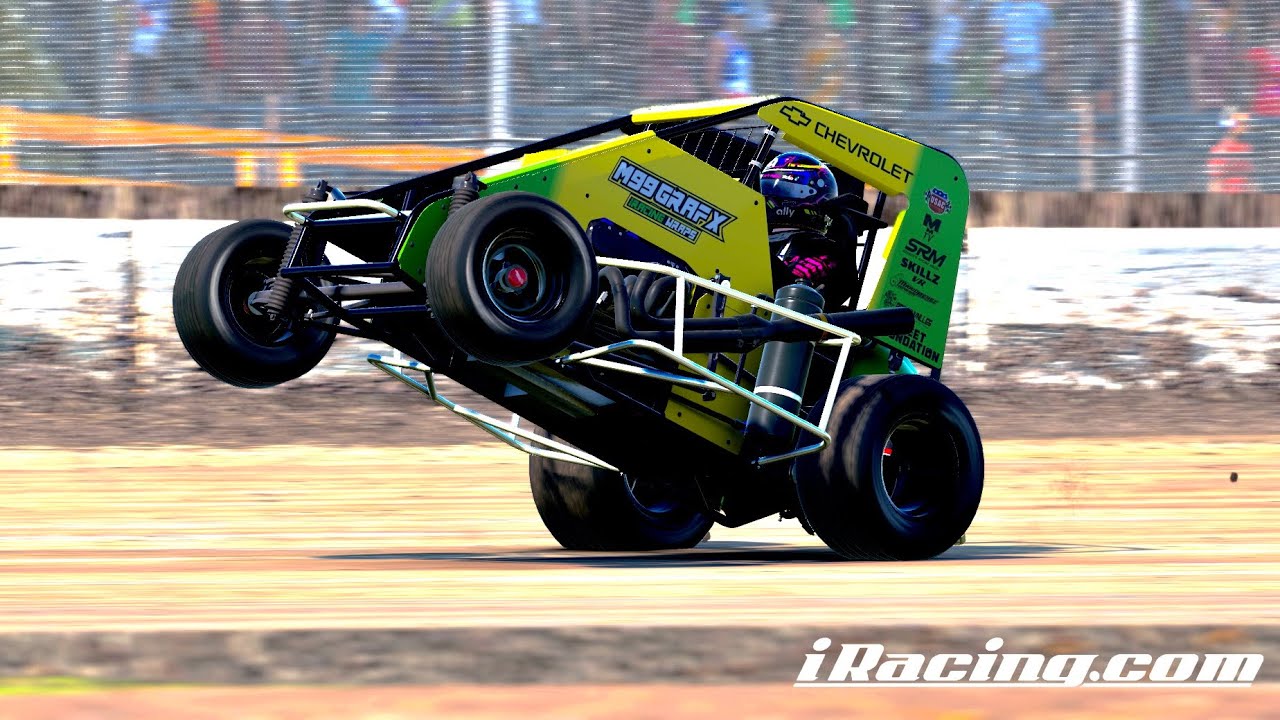 iRacing Dirt Midgets at Fairbury - YouTube