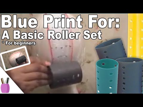 How To Do A Basic "Roller Set" ( Blue Print ) PART 1 - YouTube