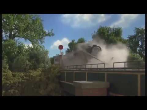 thomas and the new engine crash reversed - YouTube
