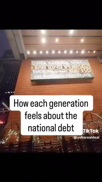 How each generation feels about the National Debt😂#genx #babyboomers # ...