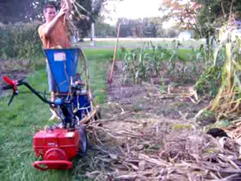BCS 730 with 8 HP Kohler Magnum running a BIO-100 chipper - YouTube