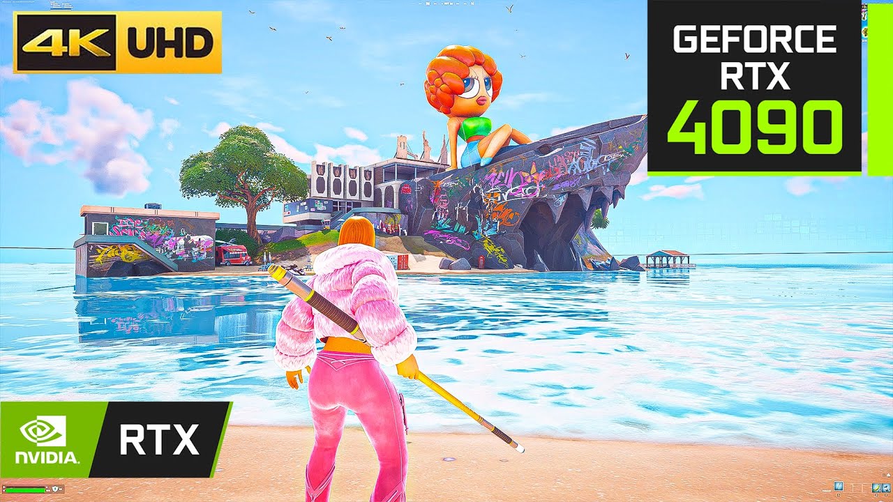 Fortnite : RTX 4090 24GB ( 4K Ultra Graphics DLSS ON | RTX ON ) - YouTube