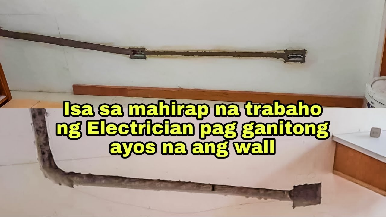 ISA SA MAHIRAP NA TRABAHO NG ELECTRICIAN PAG GANITONG AYOS NA ANG WALL ...