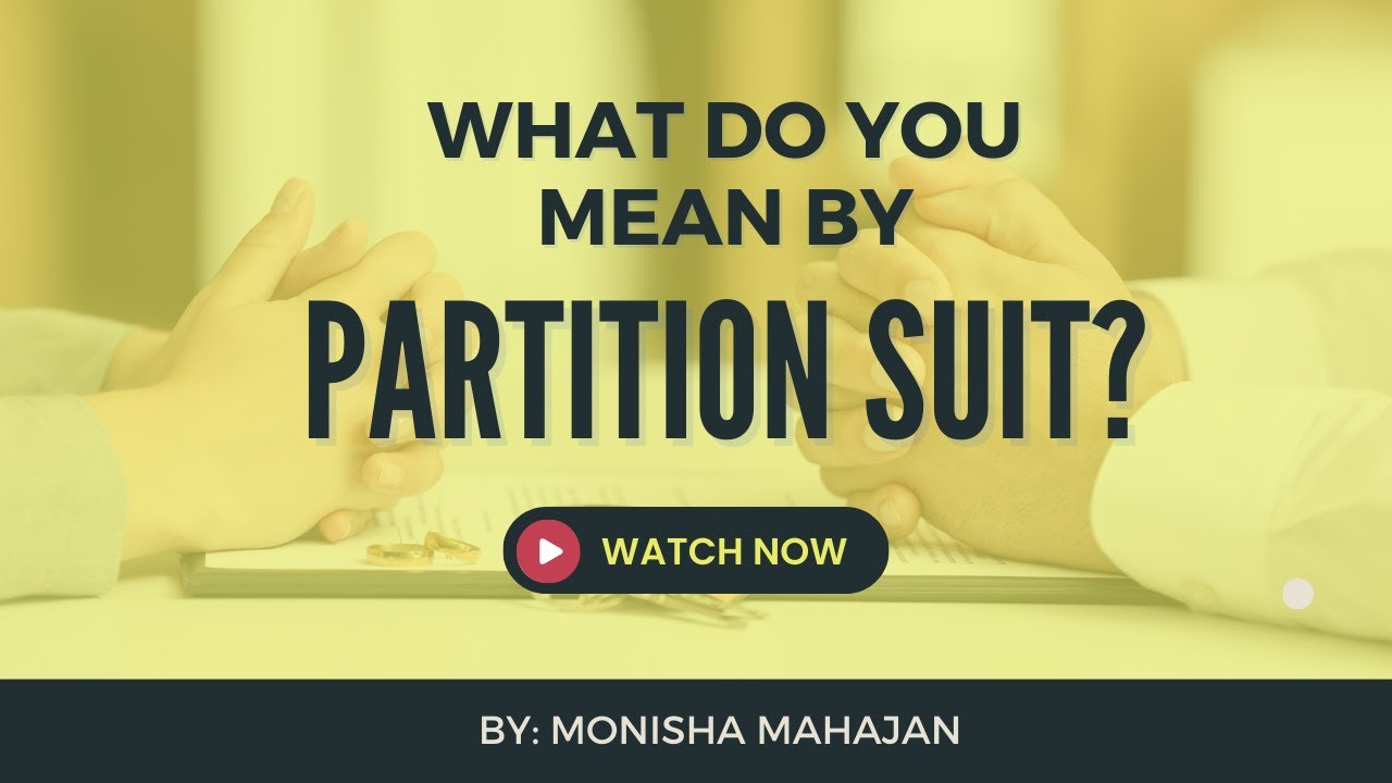 What do you mean by Partition Suit | What does the Partition Suit do ...