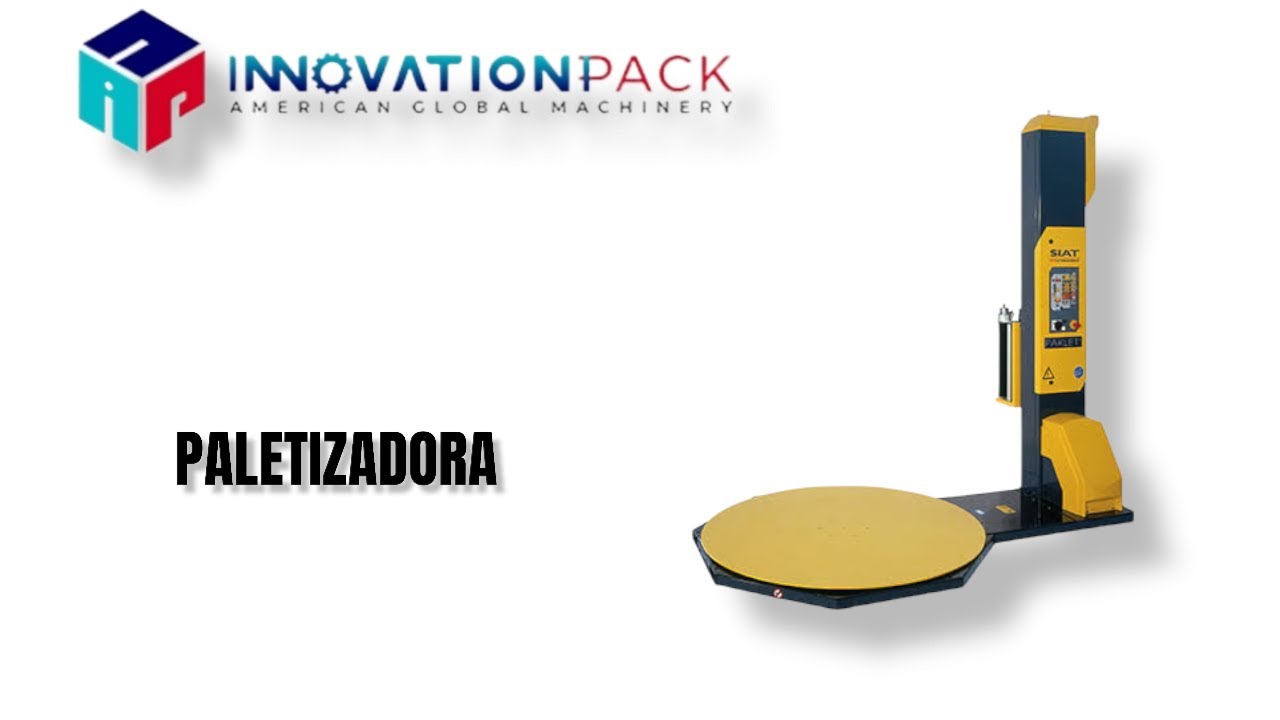 Paletizadora / Emplayadora de Tarima - YouTube