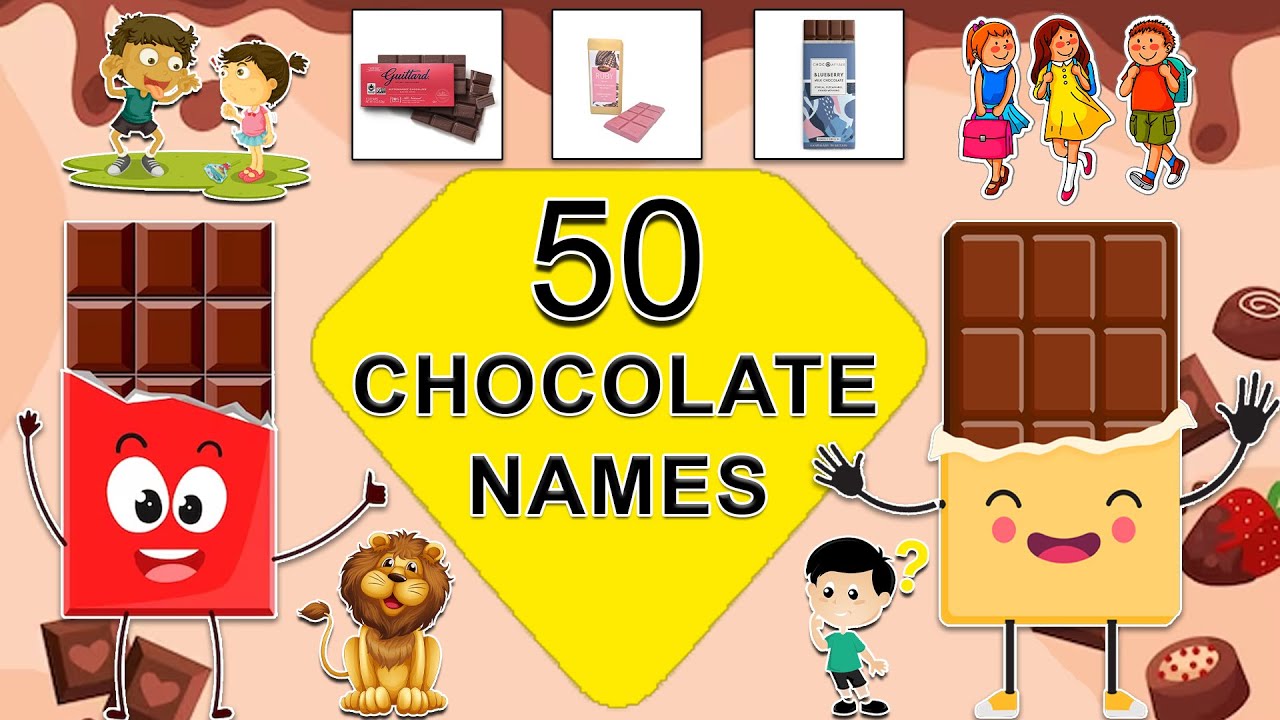 Chocolate Name || 50 Chocolate Name With Pictures || Top Delicious ...