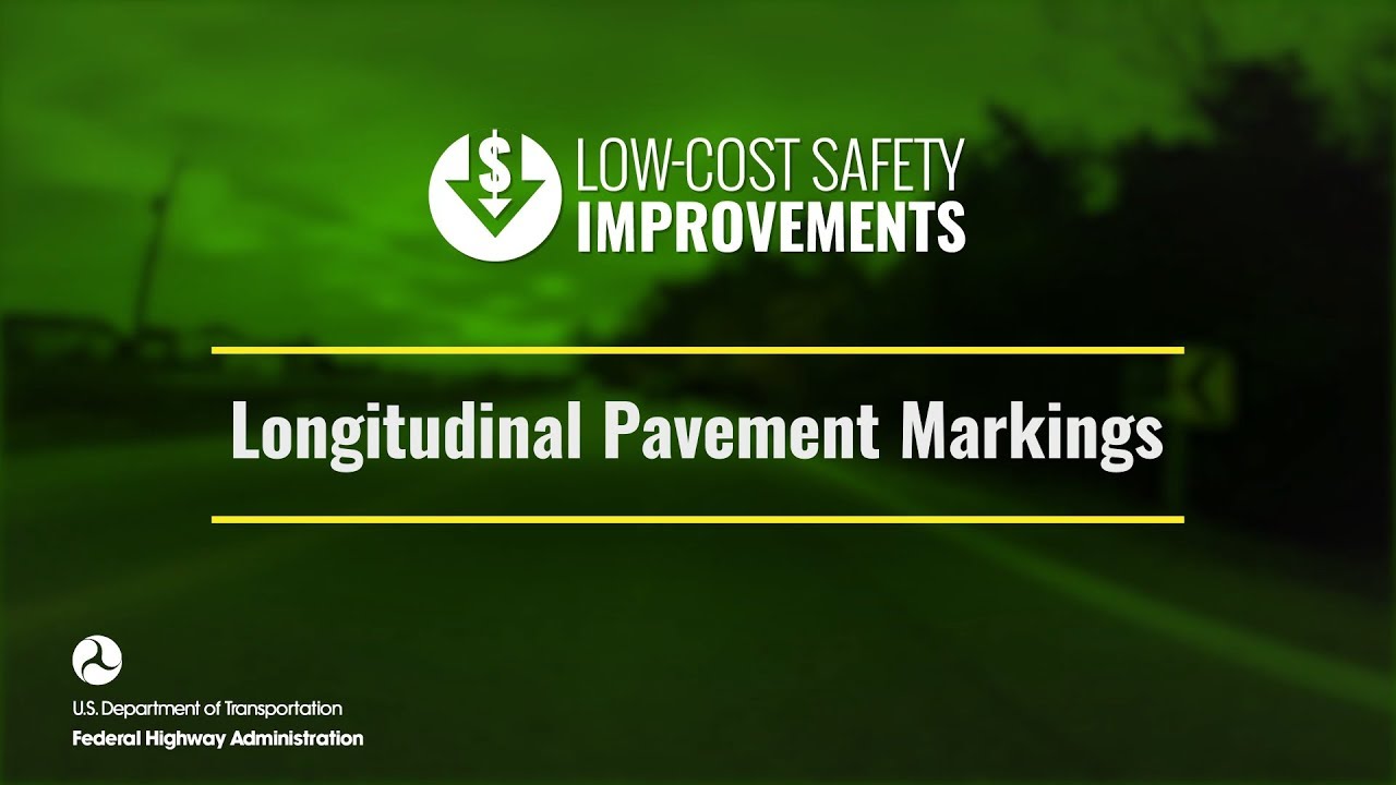Low-Cost Safety Improvements: Longitudinal Pavement Markings - YouTube