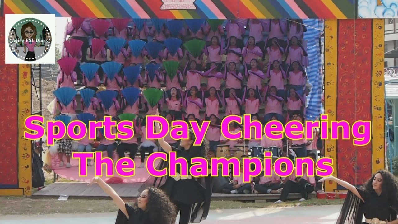 การแสดงกองเชียร์ สีชมพู วิทยาลัยนาฏศิลป์อ่างทอง ปี 2561 Sports Day ...